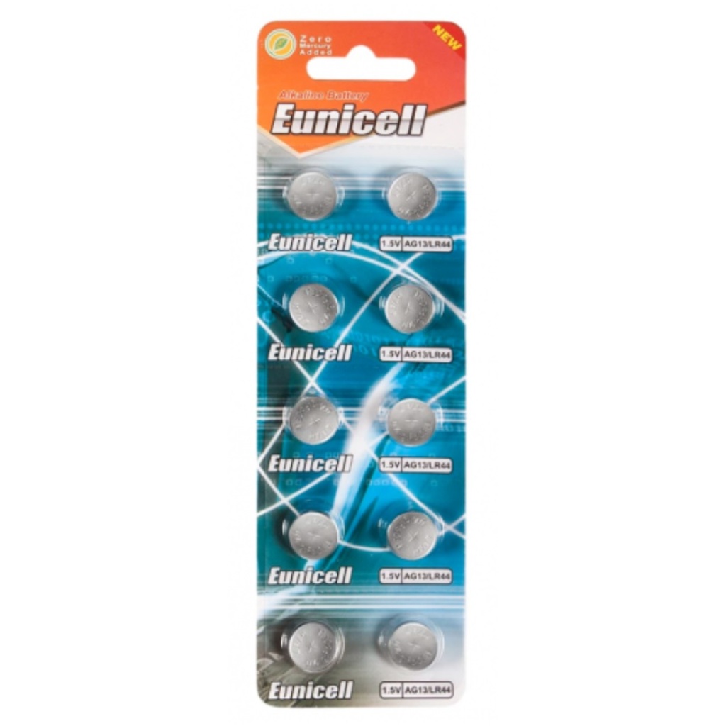 500 x Eunicell AG13 / LR44 1.5V Alkaline Batteries - Discountbattery